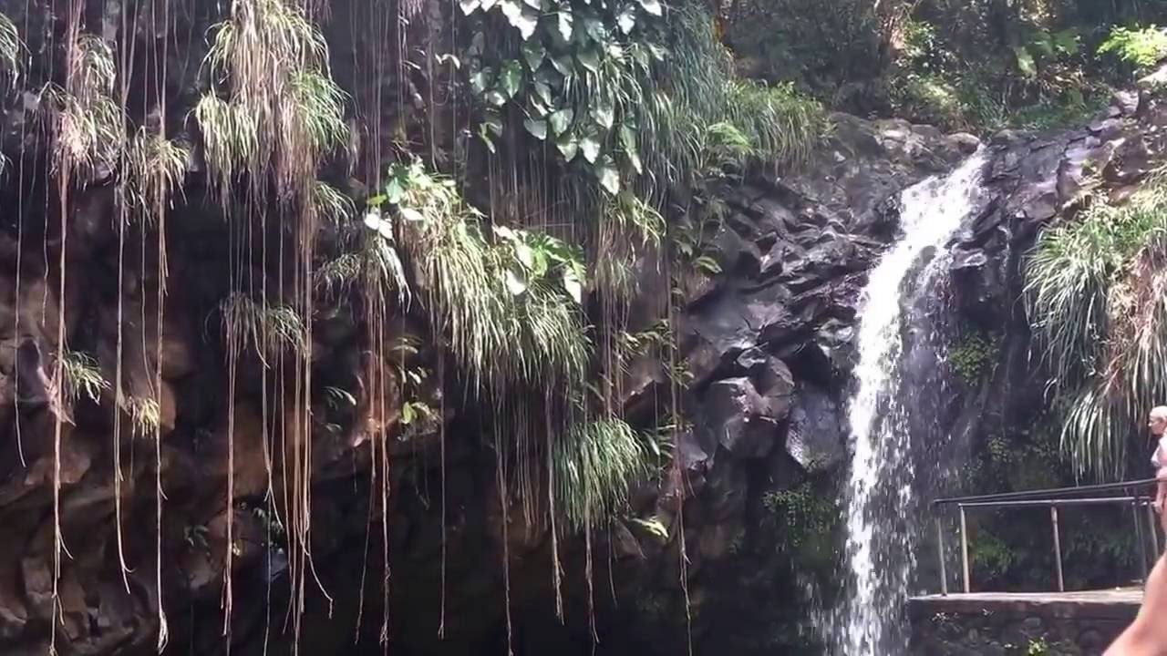 Jumping at Annandale Waterfall Grenada West Indies - YouTube