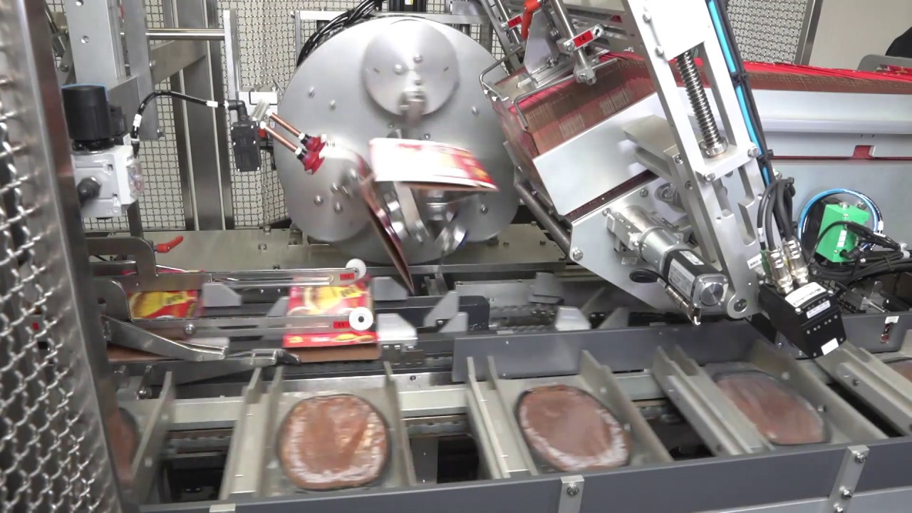Horizontal Cartoner with Robotic Infeed for IQF Trays - YouTube