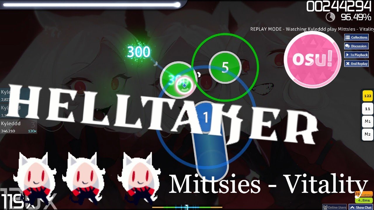 Mittsies - Vitality | Osu! Gameplay Beatmap - YouTube