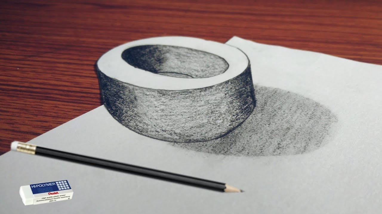How to draw 3d number 0 easy step by step...3d number 0 easy step by ...