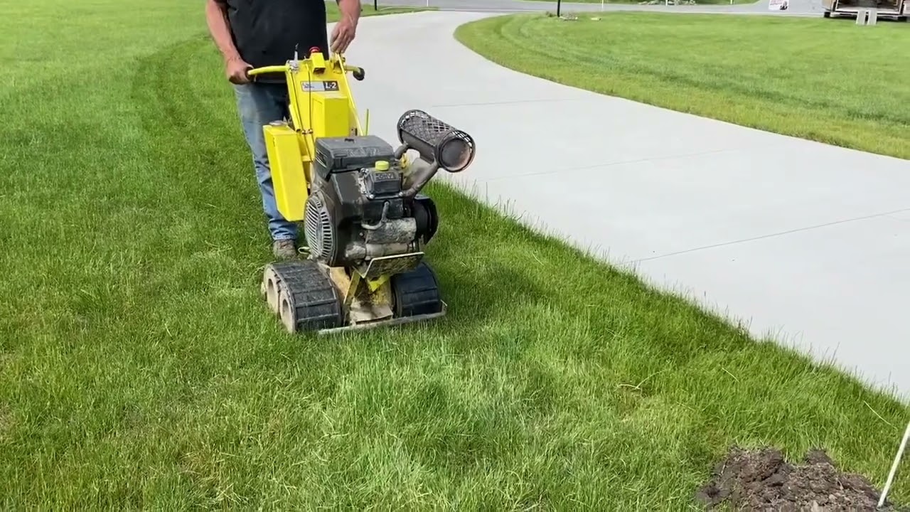 L2 burying conduit for lamp posts along driveway - YouTube