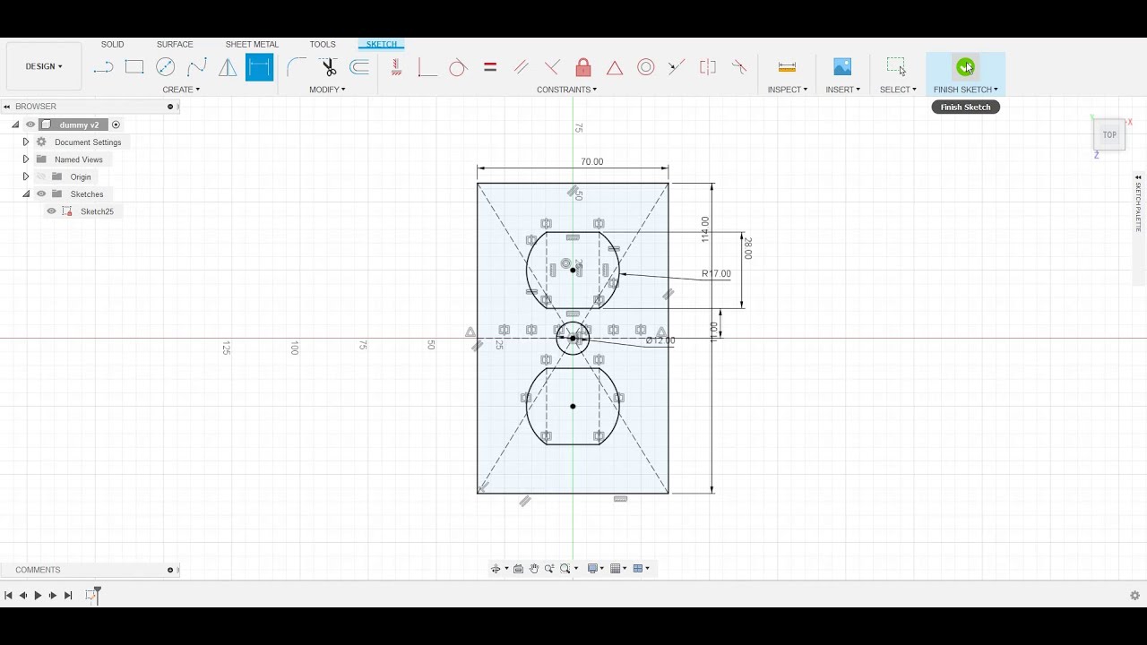 4# Fully defining a sketch tutorial || Fusion 360 - YouTube