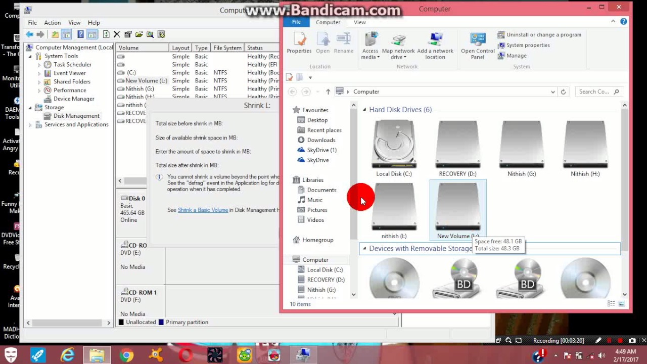 how to partition your pc formet or without any software and werry easy ...