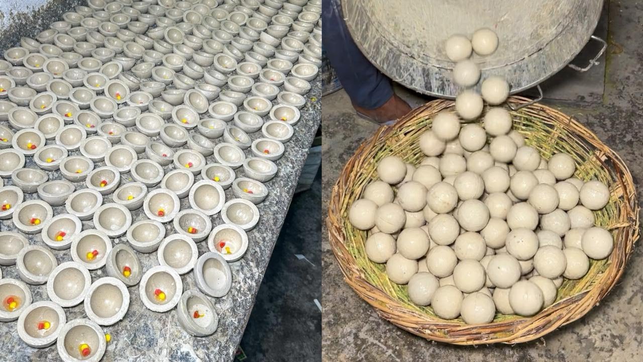 How do they make Tennis Balls in a factory? - YouTube