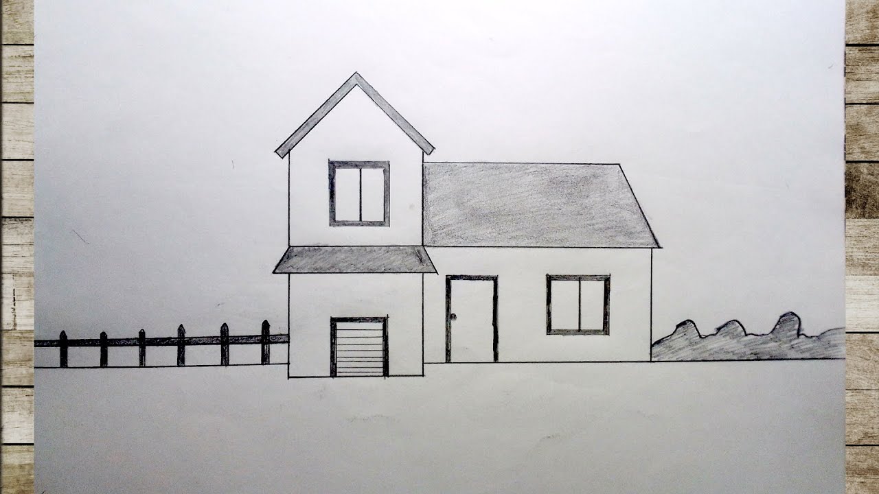 How to draw a Tinny House Easy | Easy House drawing step by step | ARK ...