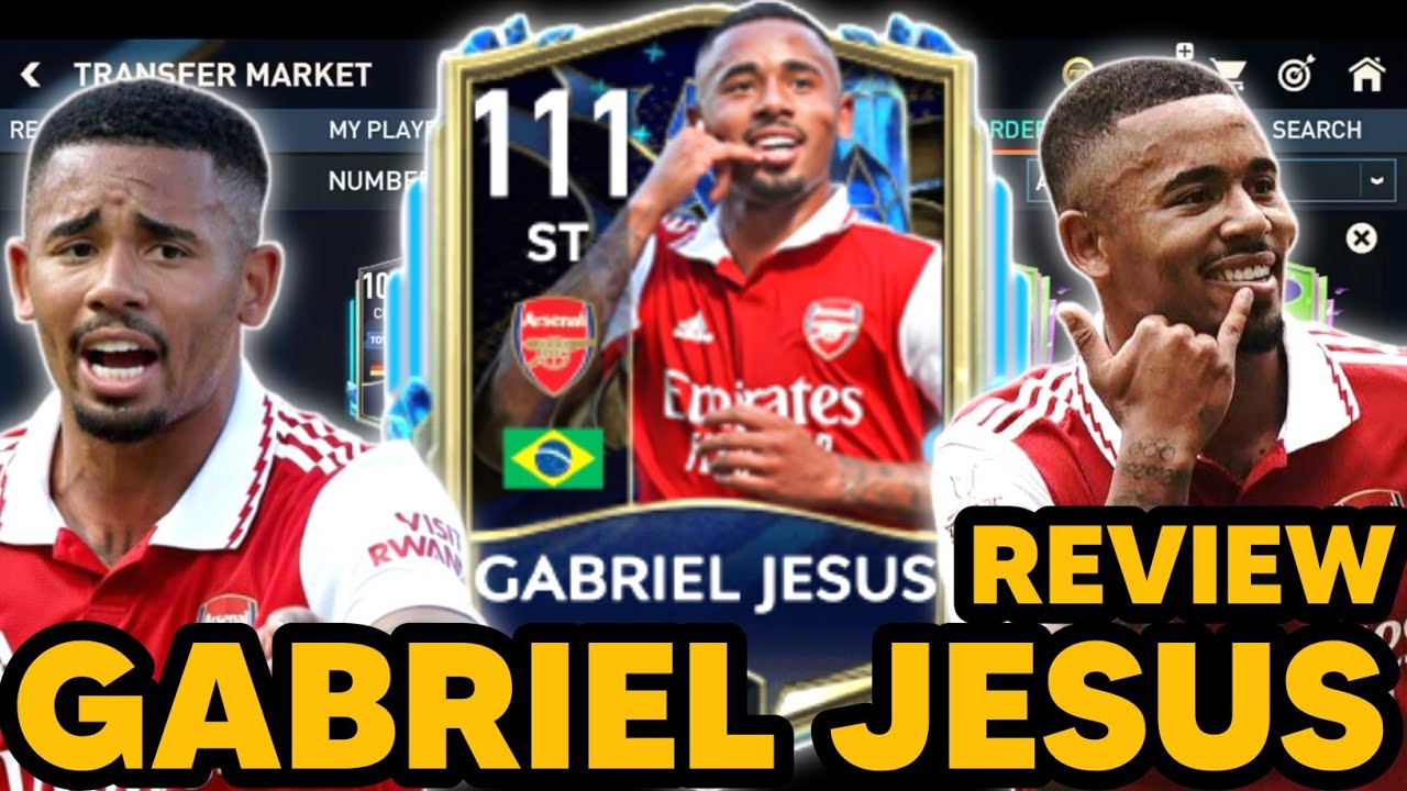 Fifa Mobile TOTS Gabriel Jesus Review Gameplay | Brazil Team Gabriel ...
