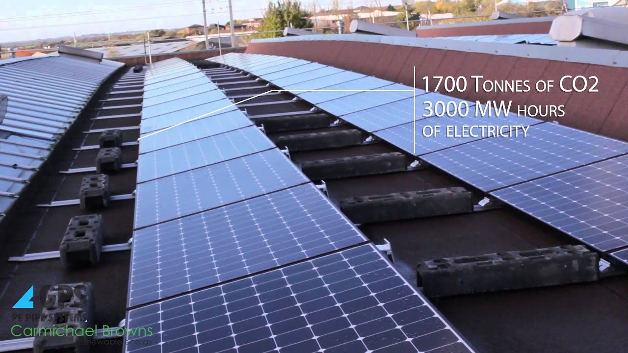Commercial Solar PV - GPS PE Pipe Systems Case Study - YouTube