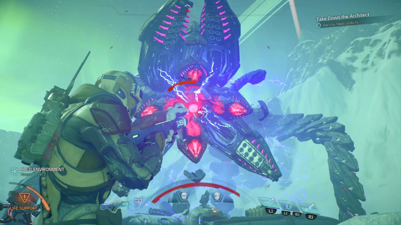 Mass Effect Andromeda Voeld Architect Boss Fight / Encounter - YouTube