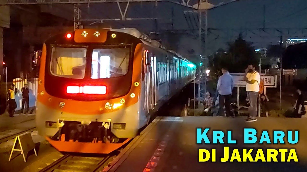 KLB KRL Ujicoba KRL KFW Merah Terbaru Buatan Anak Bangsa (Manggarai ...