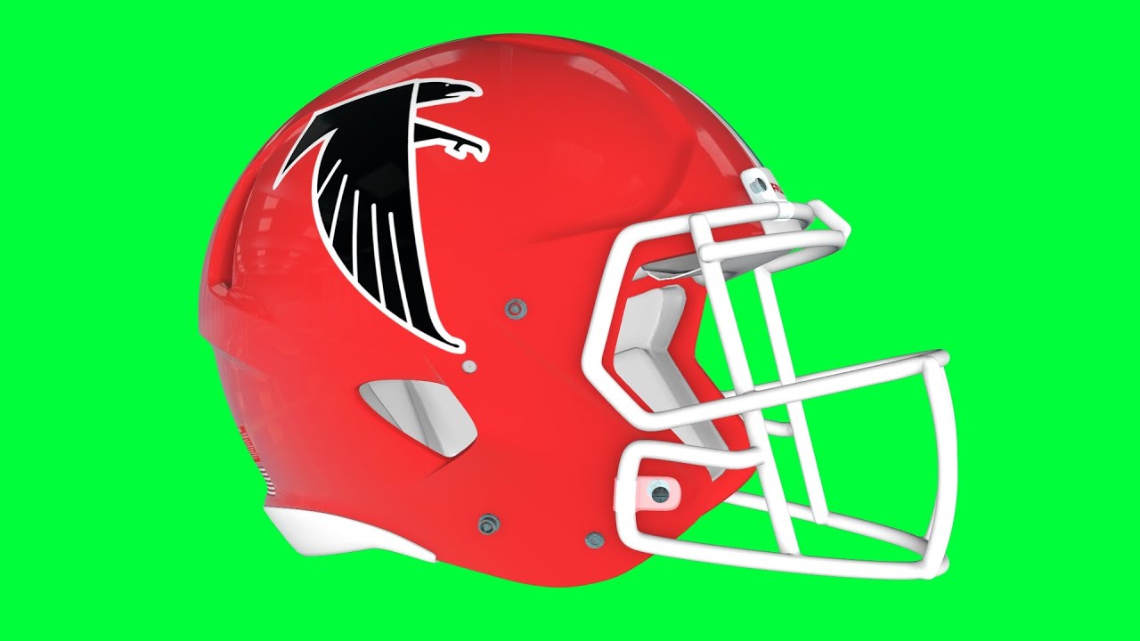 Atlanta Falcons 1970 Alternate Helmet Green Screen Logo Loop Chroma ...