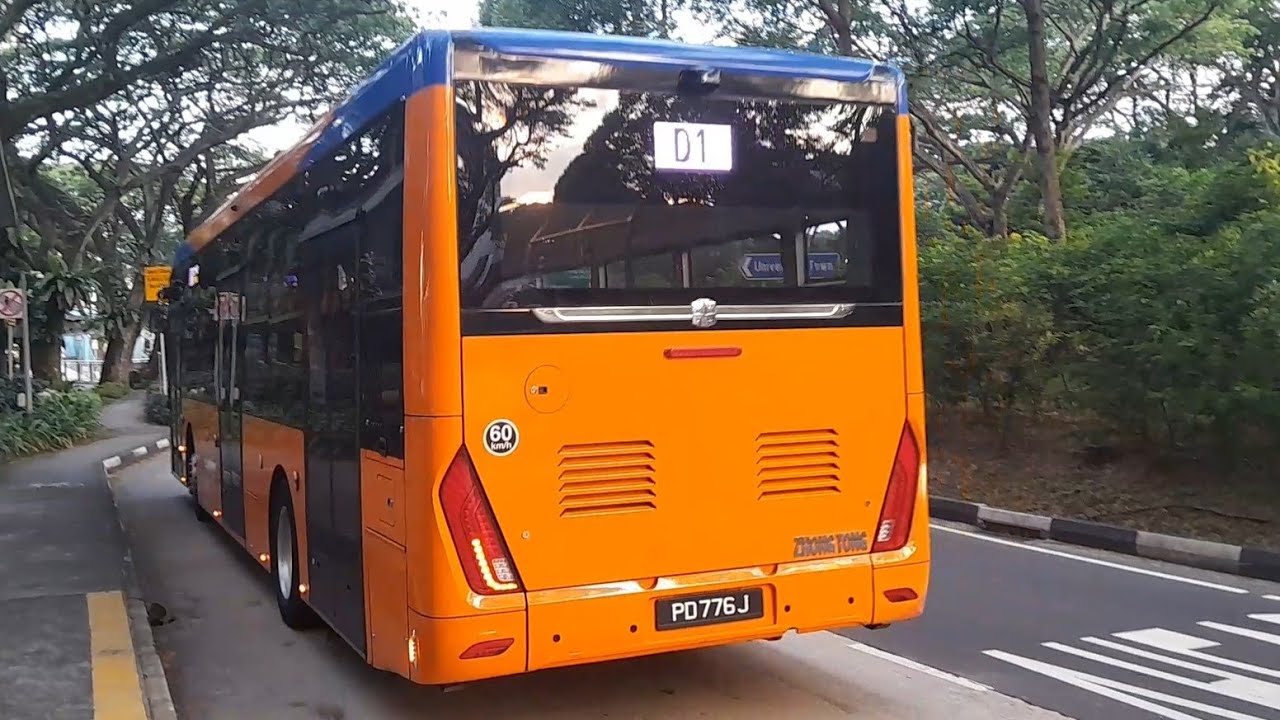 NUS ISB: [PD776J] On Service D1 Departing NUS Museums Bus Stop Along ...