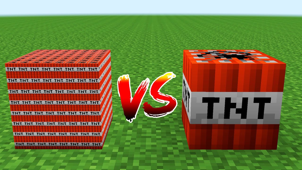 4096 mini tnt vs 1 normal tnt - YouTube