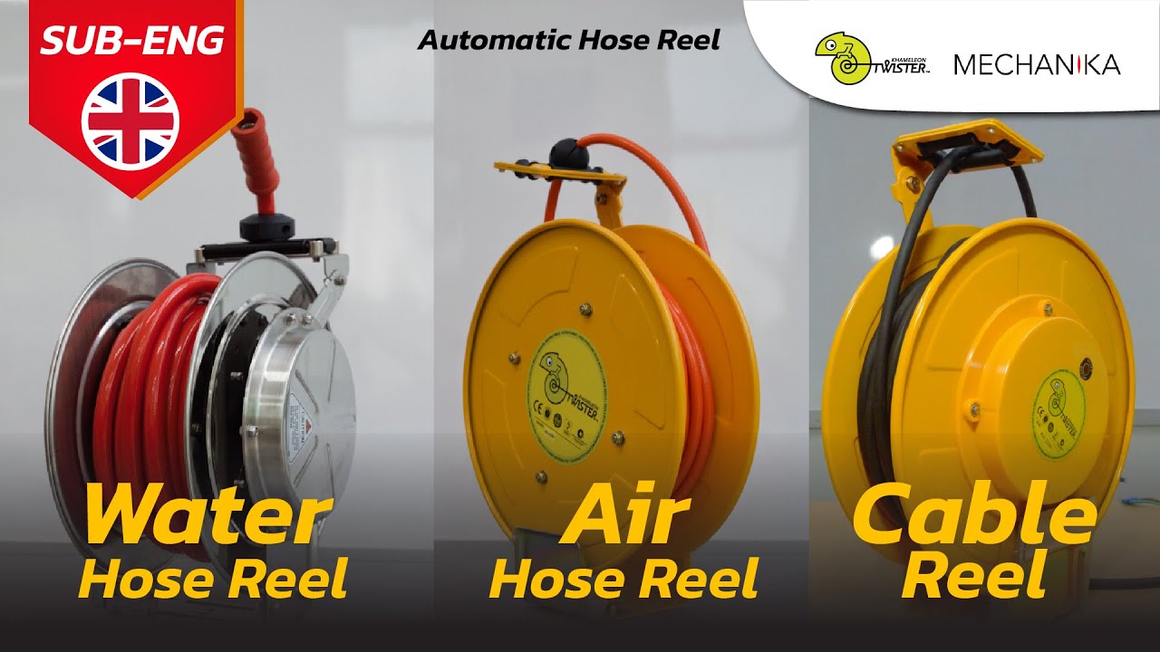 TWISTER automatic cable reel - YouTube