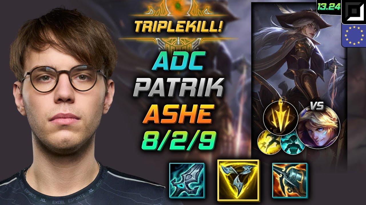 Ashe Adc Build Patrik Trinity Force Lethal Tempo - LOL EUW Challenger ...