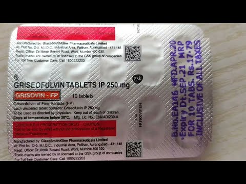 Grisovin FP Tablet Use त्वचा की समस्या - GriseoFulvin Tablet Benifit ...