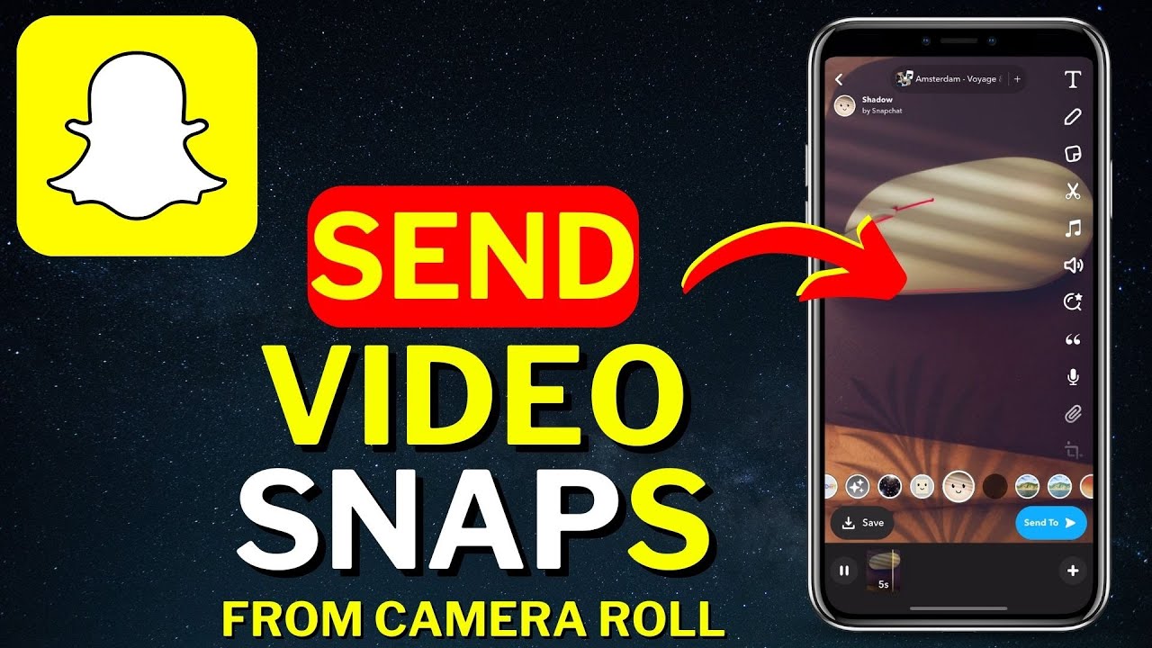 How to Send a Video From Gallery As a Snap On Snapchat (2024) | iOS ...