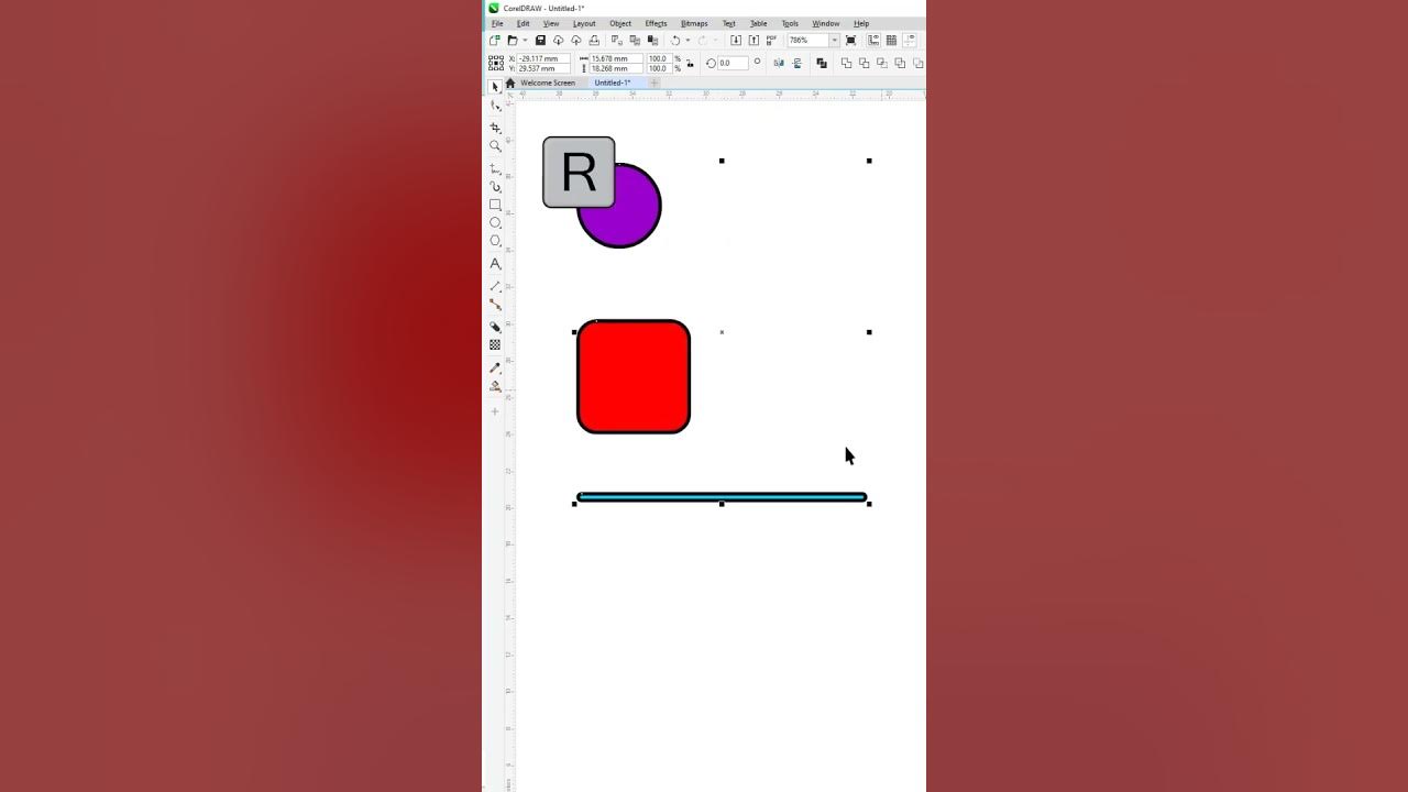#shorts Aligning objects in CorelDraw - YouTube
