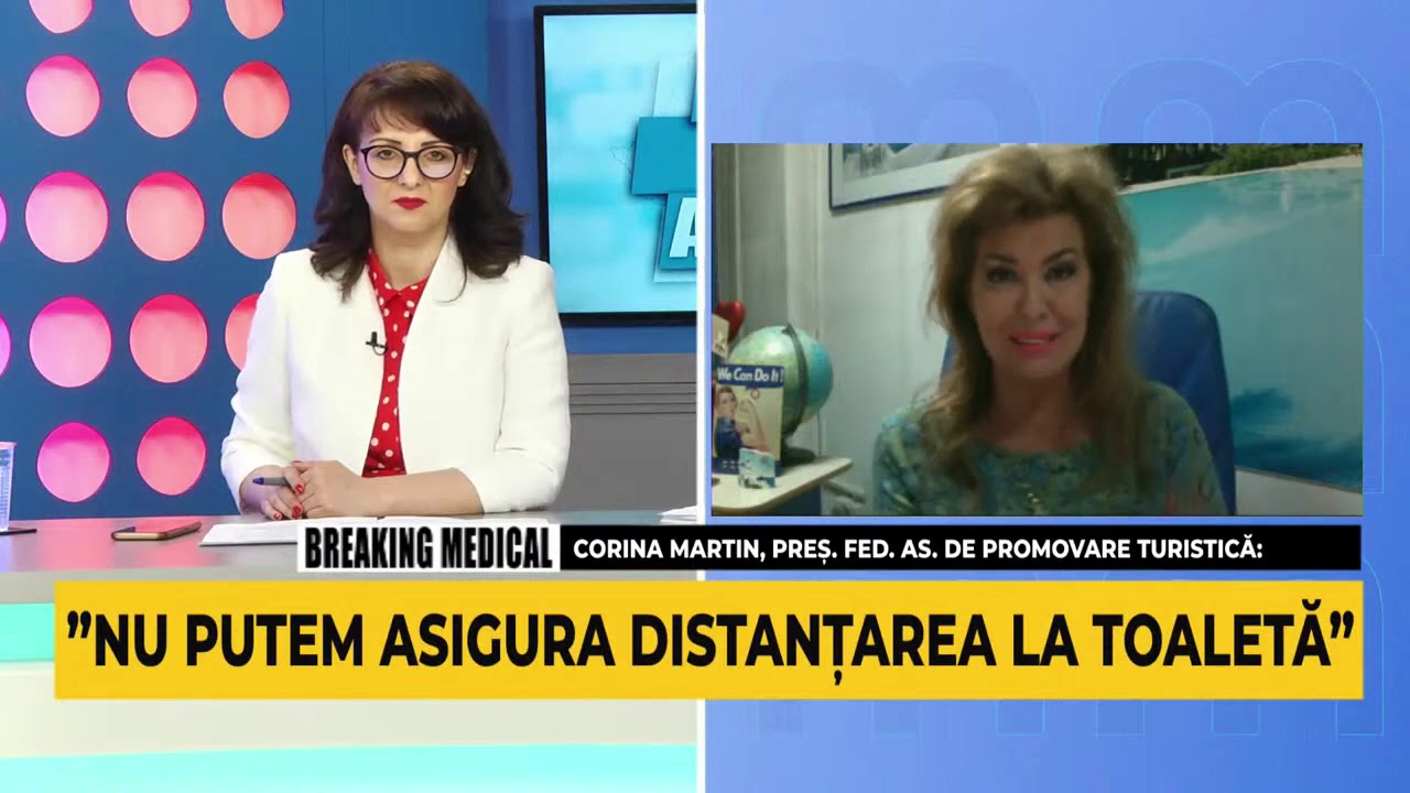 Corina Martin - Vacantele de dupa Covid19 - in emisiune la Medika TV ...