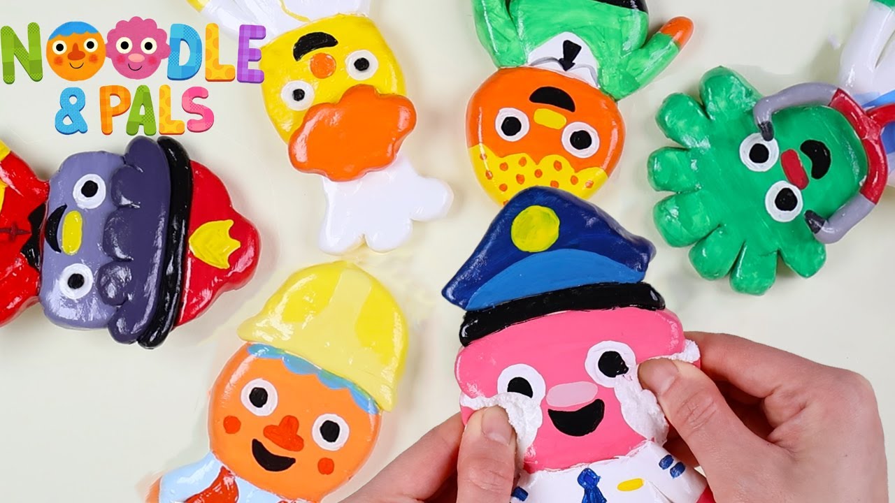 Noodle & Pals | Hello, What Do You Do? | super simple songs clay ...