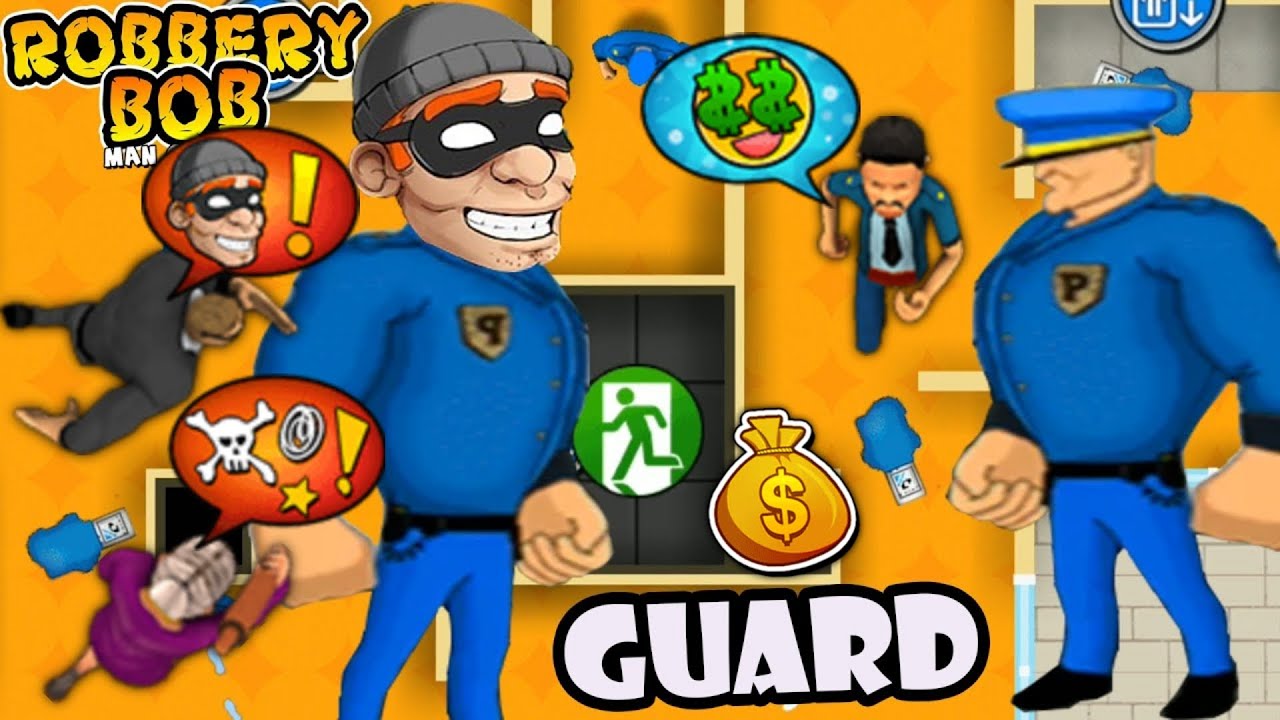 Robbery Bob Cosplay Blue Guard Character Gameplay BG11 - YouTube