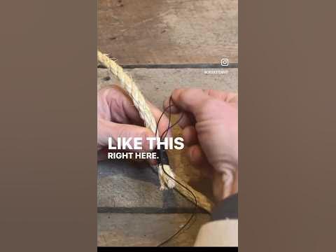 The Common Whipping Knot to prevent frayed rope ends. #creekstewart #bushcraft #survivalskills ...