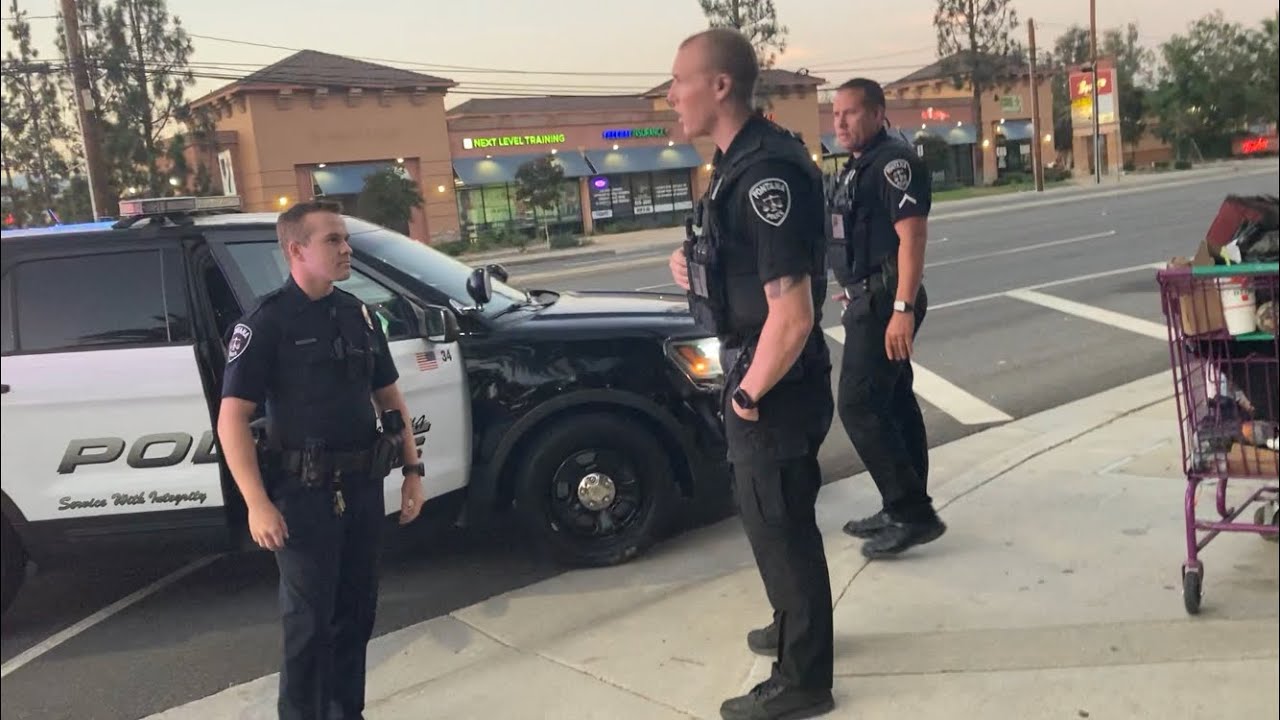 HOMELESS MAN ARRESTED FOR LOITERING OUTSIDE WALMART IN FONTANA - YouTube