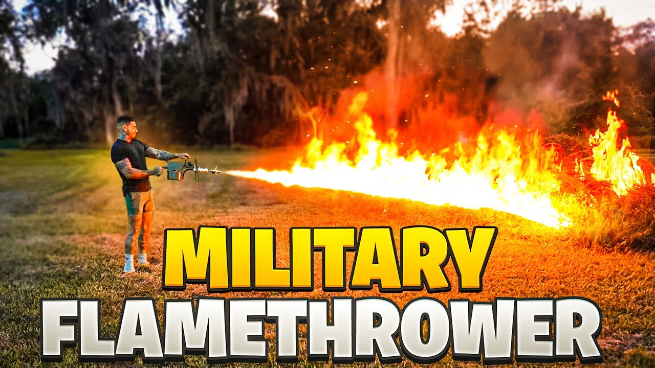 I Bought A $15,000 Military Grade Flamethrower ! | Braap Vlogs - YouTube