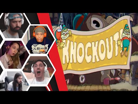 Lets Player's Reaction To The Fake Knockout Sign - Cuphead DLC