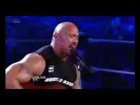 WAP GET AZ The Rock Sings and Disses John Cena WWE Raw March 2012 if ya smell Come back to Cleveland