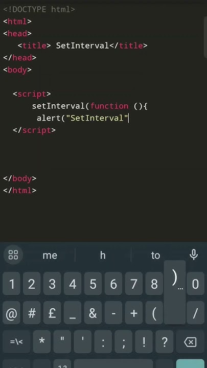Setinterval Create Using Javascript Javascript Html Coding Webdevelopment Programming