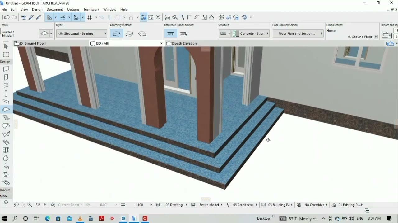 lesson 4 how to Creat Foundation And steps in archicad( sida loo sameyo jaranjarda guriga lgu ...