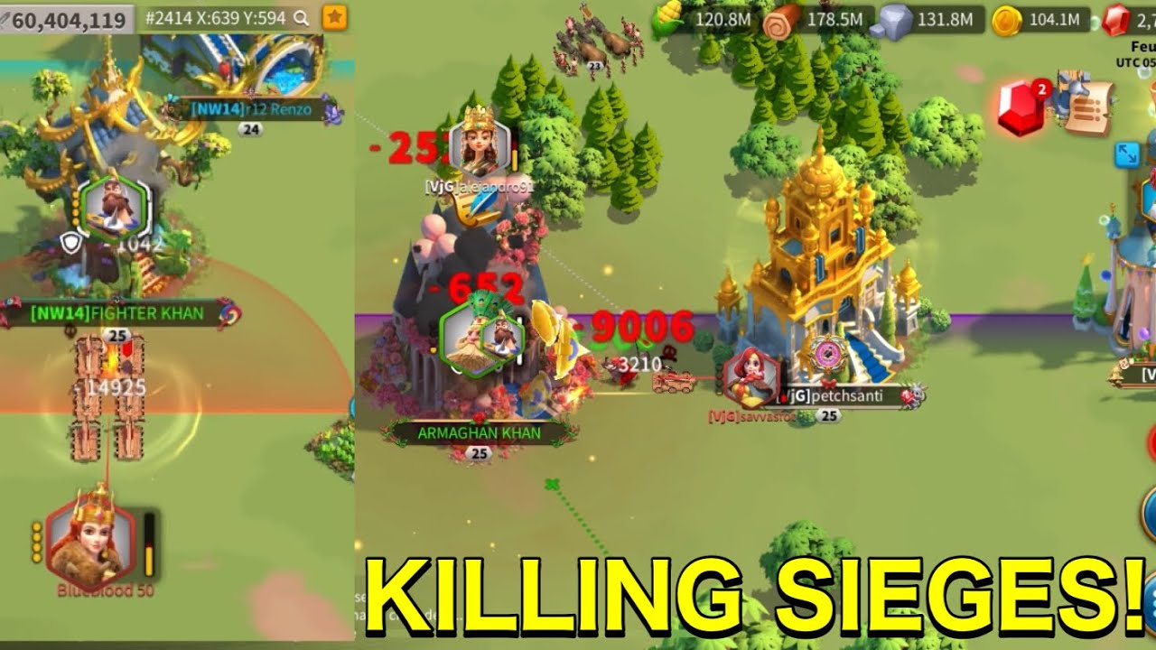 My city getting hit by T4 sieges!! Testing heraclius Garrison | Rise of ...