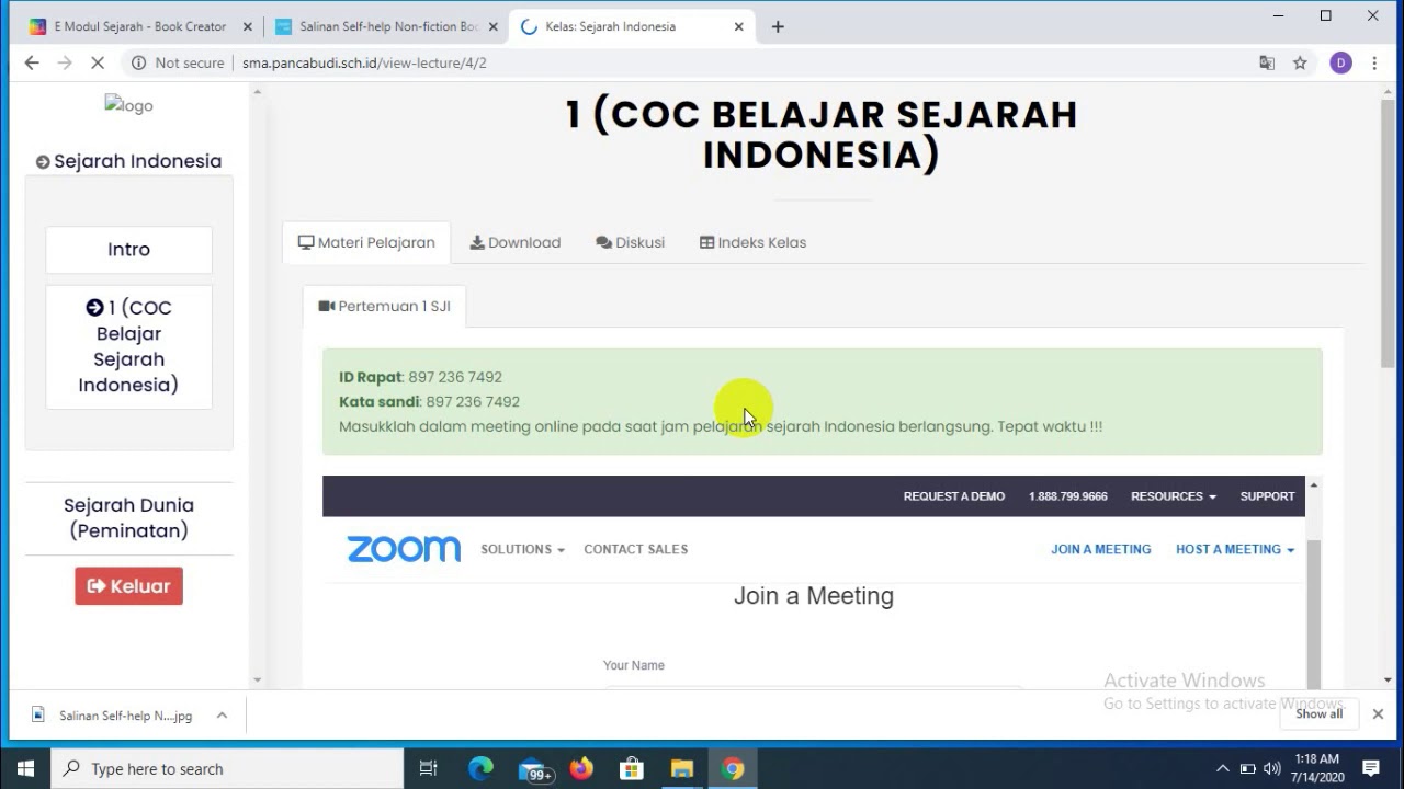 Tutorial E Learning Siswa - YouTube