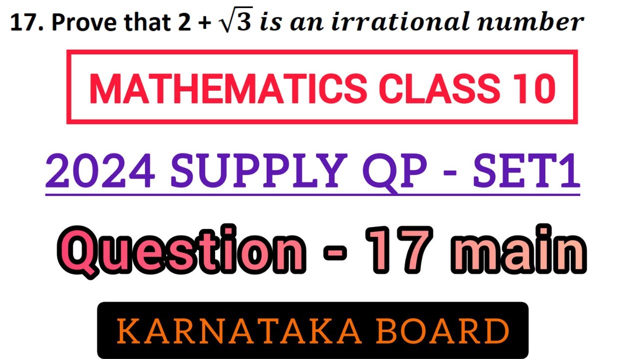 prove that 2+root 3 is irrational | prove that 2 + root 3 is irrational ...
