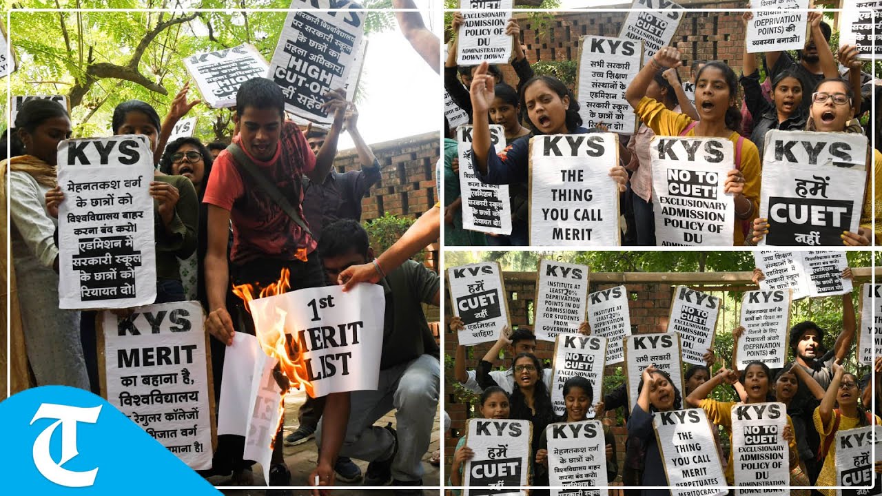 KYS students carry out protest against ‘exclusionary’ CUET merit list ...