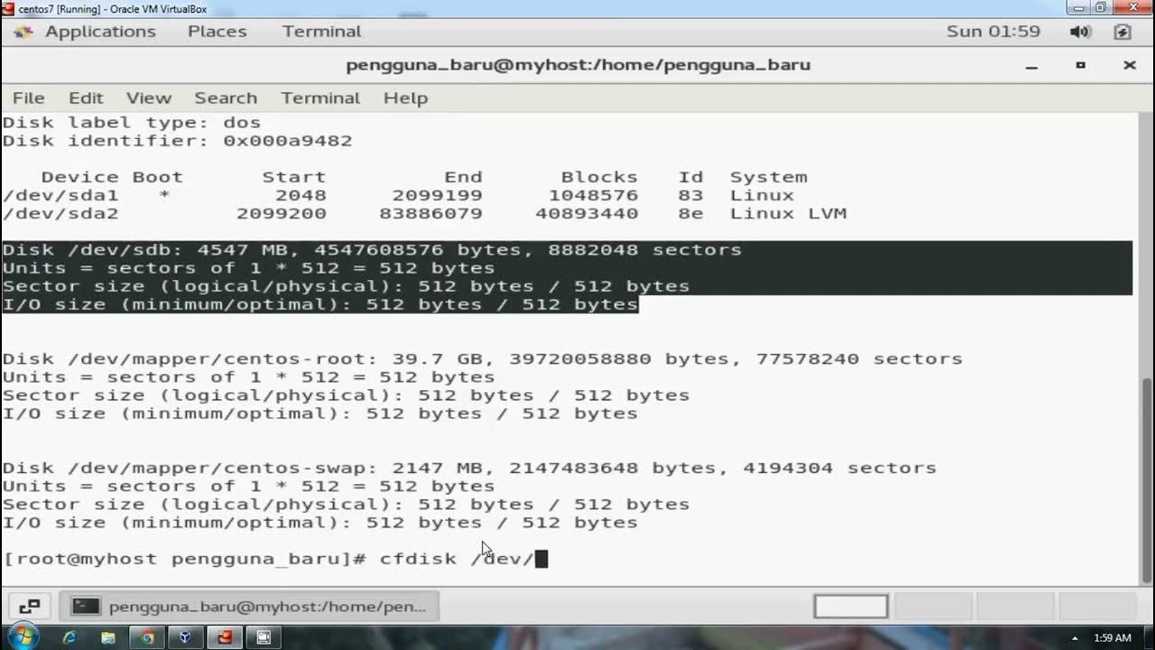 Perintah - perintah pada terminal sistem operasi centOS7_part 2 - YouTube