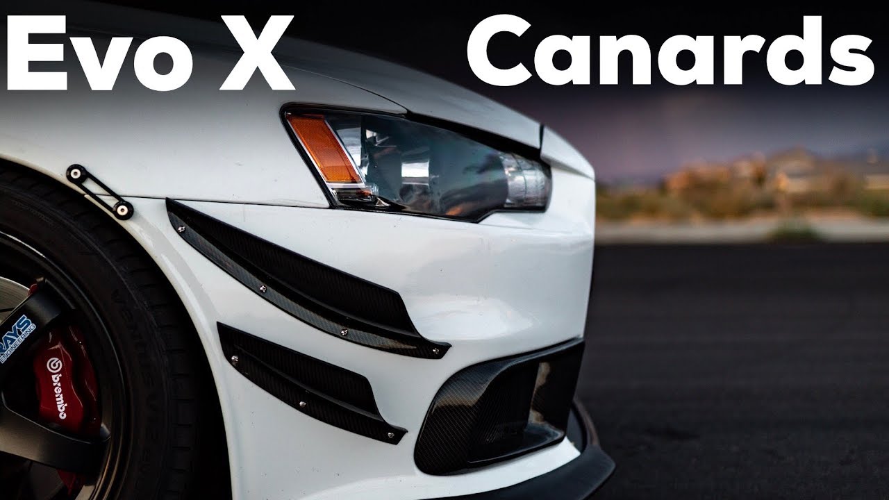 Installing Carbon Fiber Canards on my Evolution X - YouTube