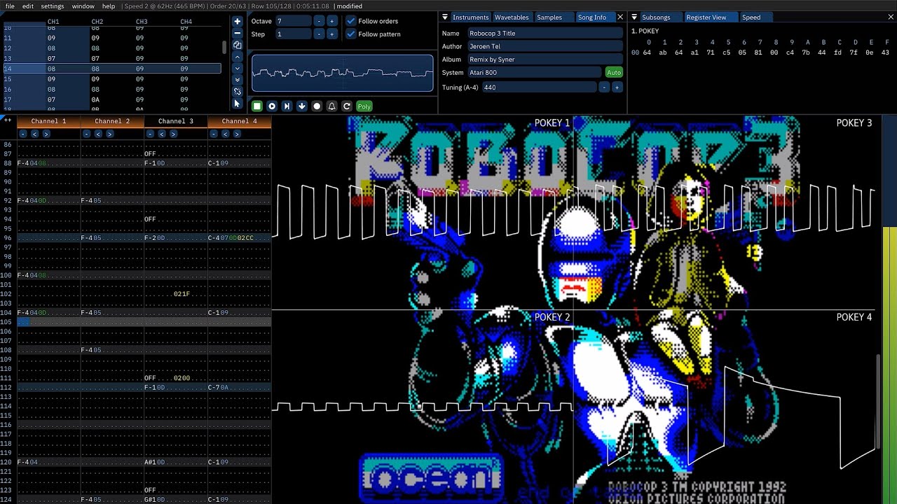 Jeroen Tel - Robocop 3 Title Atari Remix (POKEY) - YouTube