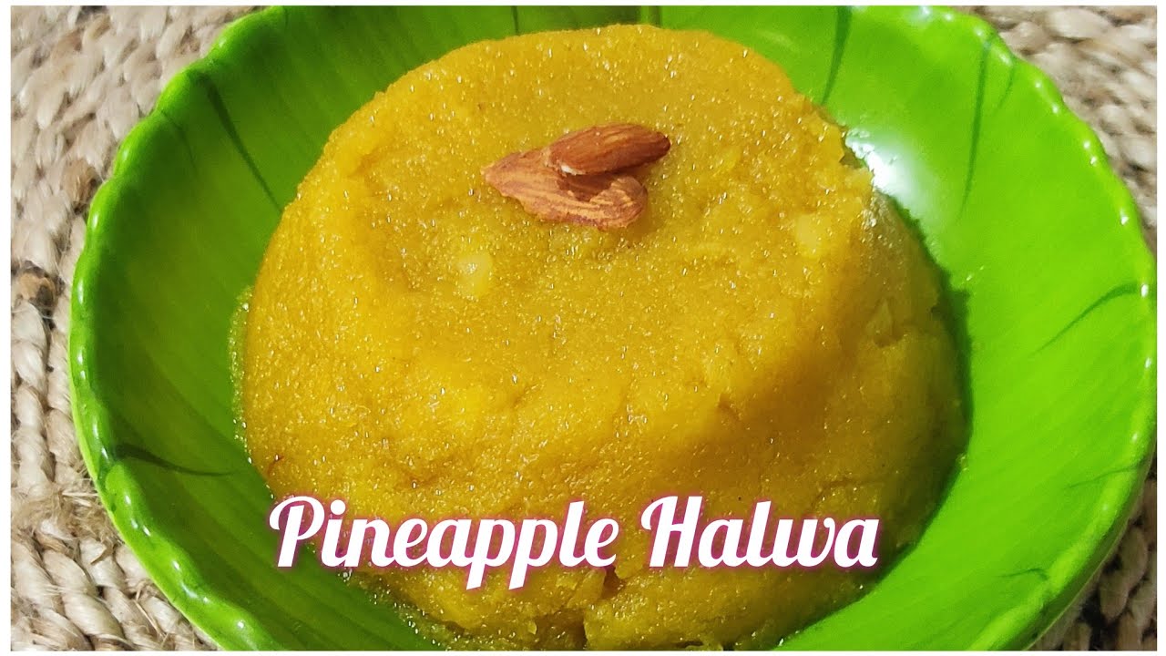 Pineapple Halwa Recipe |Pineapple sheera | Pineapple Rava kesari ...