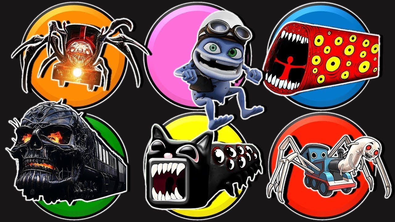 MONSTER VS Choo Choo Charles, Crazy Frog, Train Eater, Kereta Hantu ...