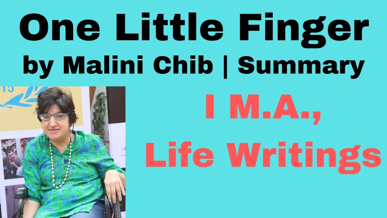 One Little Finger By Malini Chib- Summary in Tamil| I M.A., | Life ...