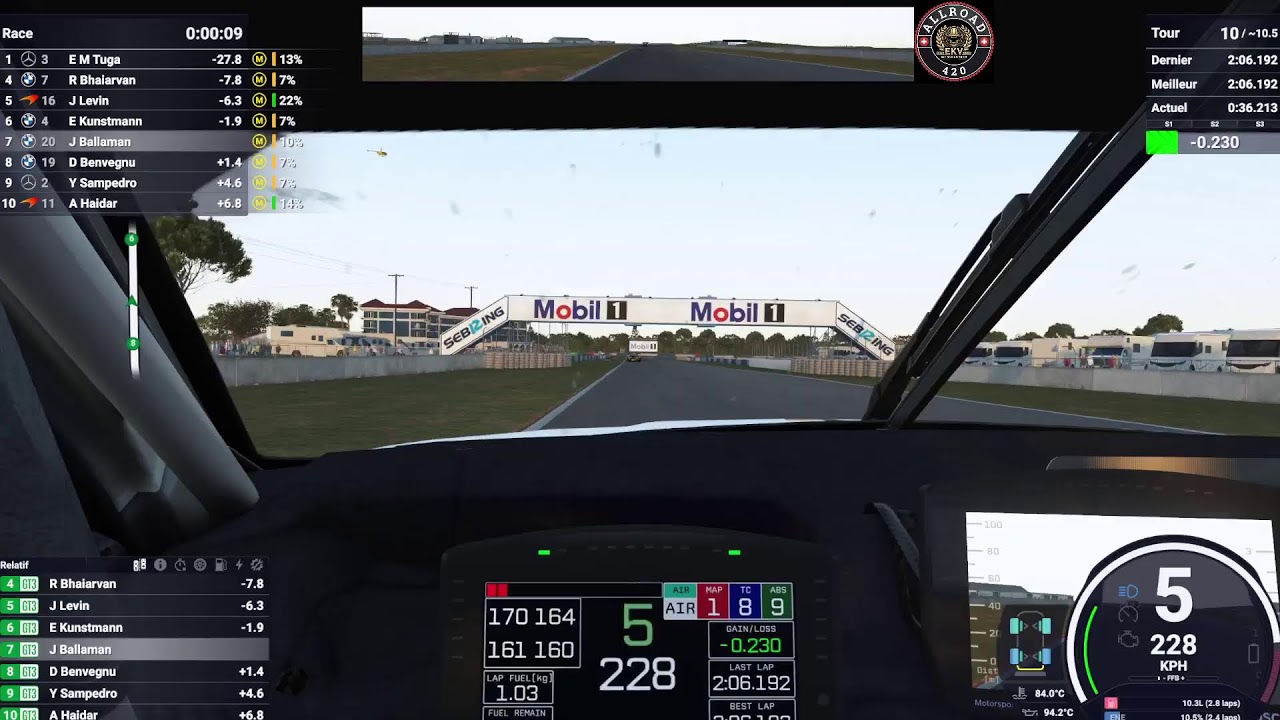 Le Mans Ultimate - LMU - 20' Race - Sebring - BMW M4 GT3 - YouTube