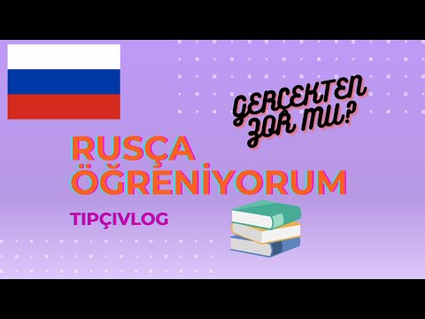 Rusça Öğreniyorum! 🇷🇺  Benimle Ders Çalış! Ders Çalışma Vlogu 📚  #tıpçıvlog
