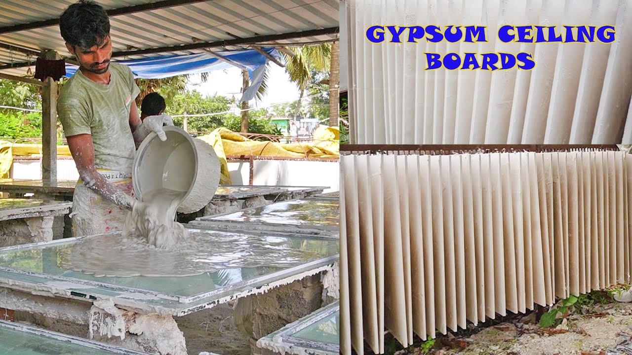 How to make GYPSUM FALSE Ceiling Board Sleek A Step-by-Step Guide ...