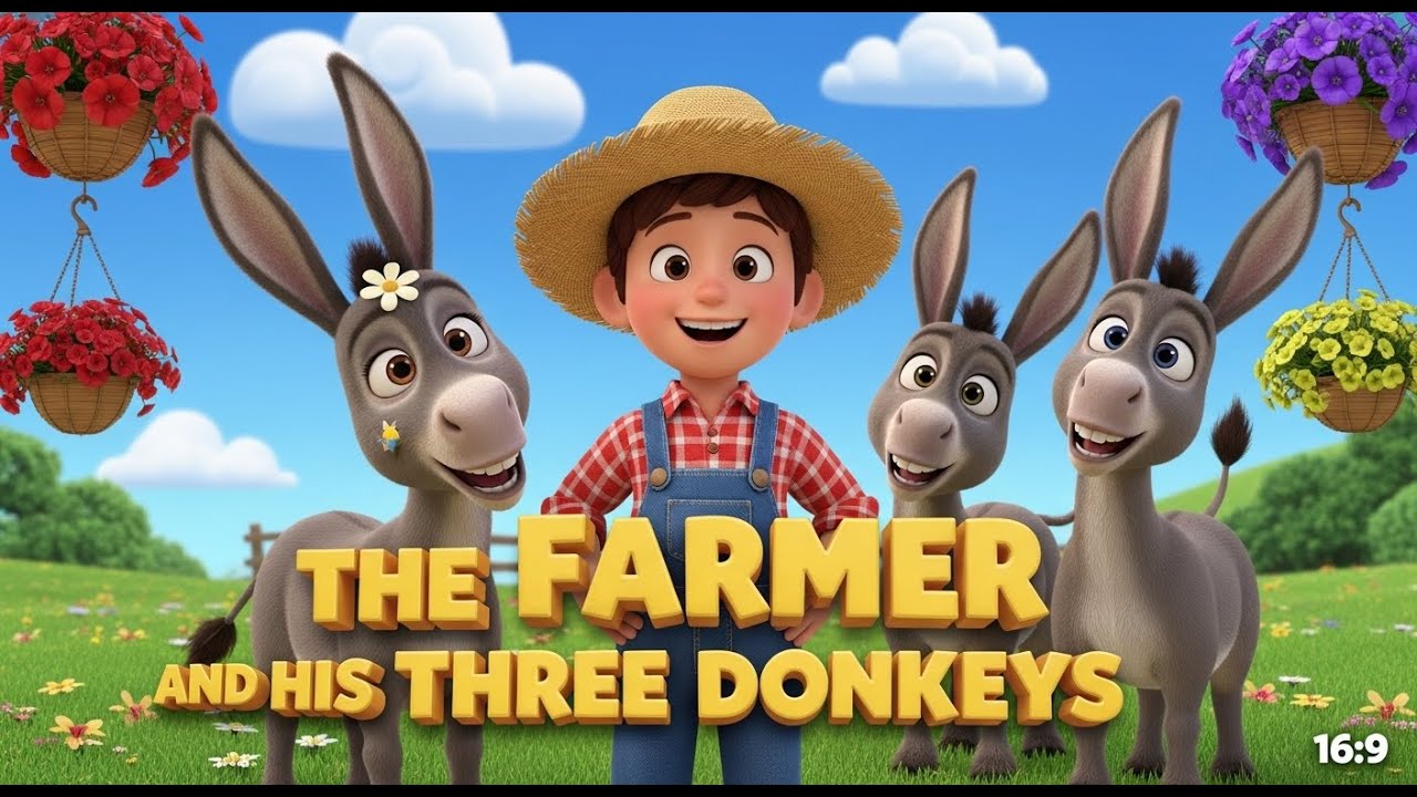 THE FARMER AND HIS THREE DONKEYS - YouTube