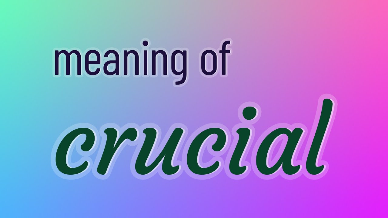 Crucial - 49 English Vocabulary Flashcards - YouTube