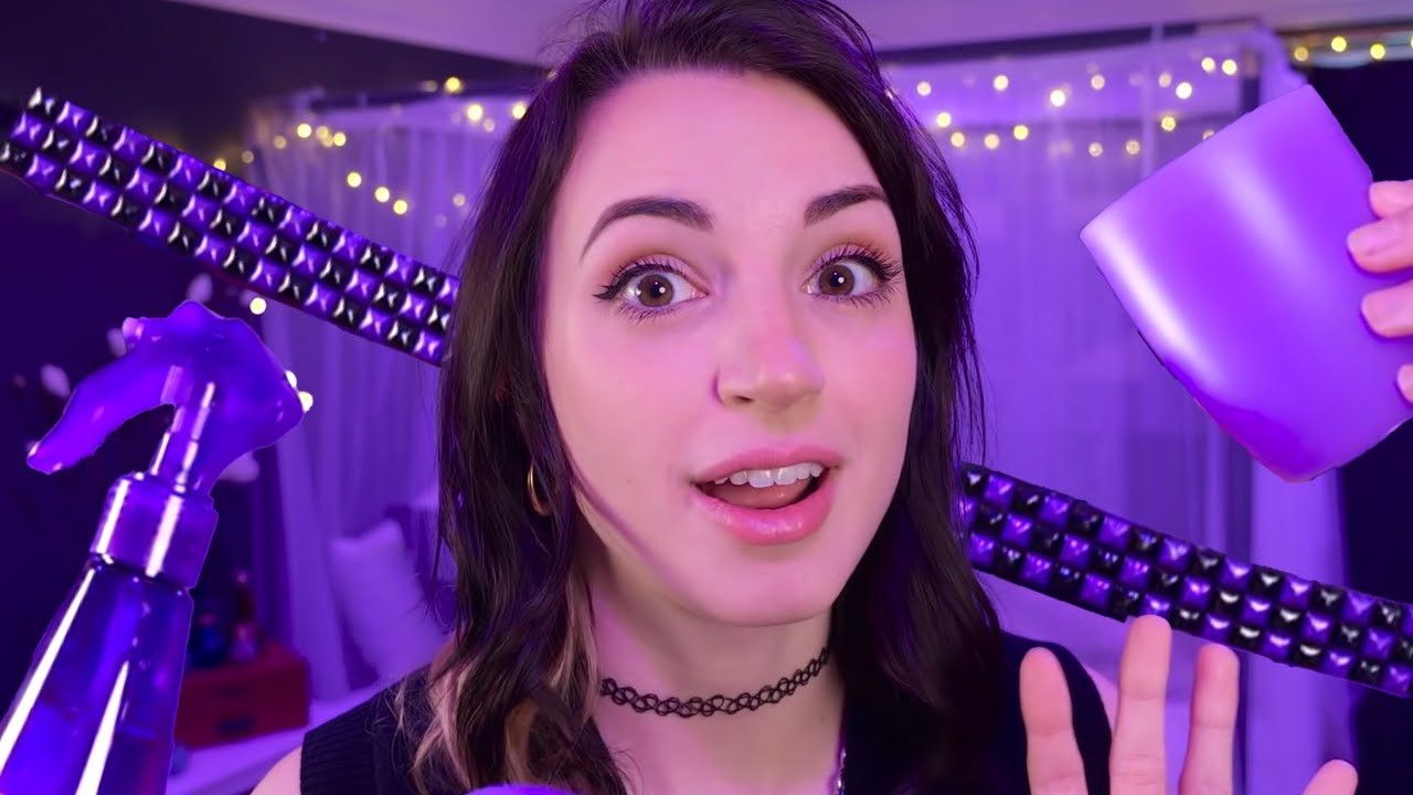 Purple ASMR Trigger Collection! - YouTube