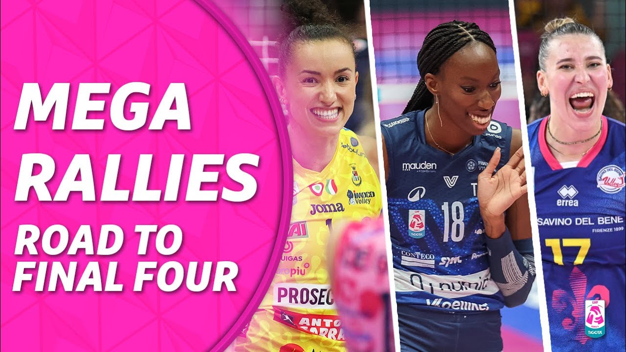 ROAD TO FINAL FOUR, SUPER MEGA RALLIES of Championship vs Conegliano ...