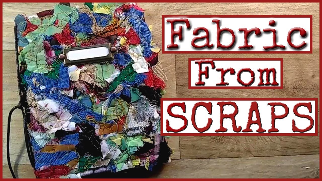 Sewing Trick to make beautiful fabric from scraps - YouTube