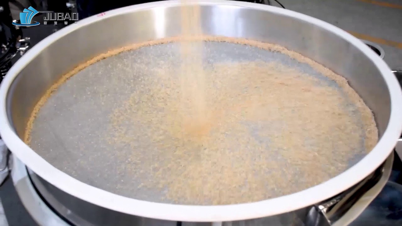 bran impurity removal vibratory sifting sieve - YouTube